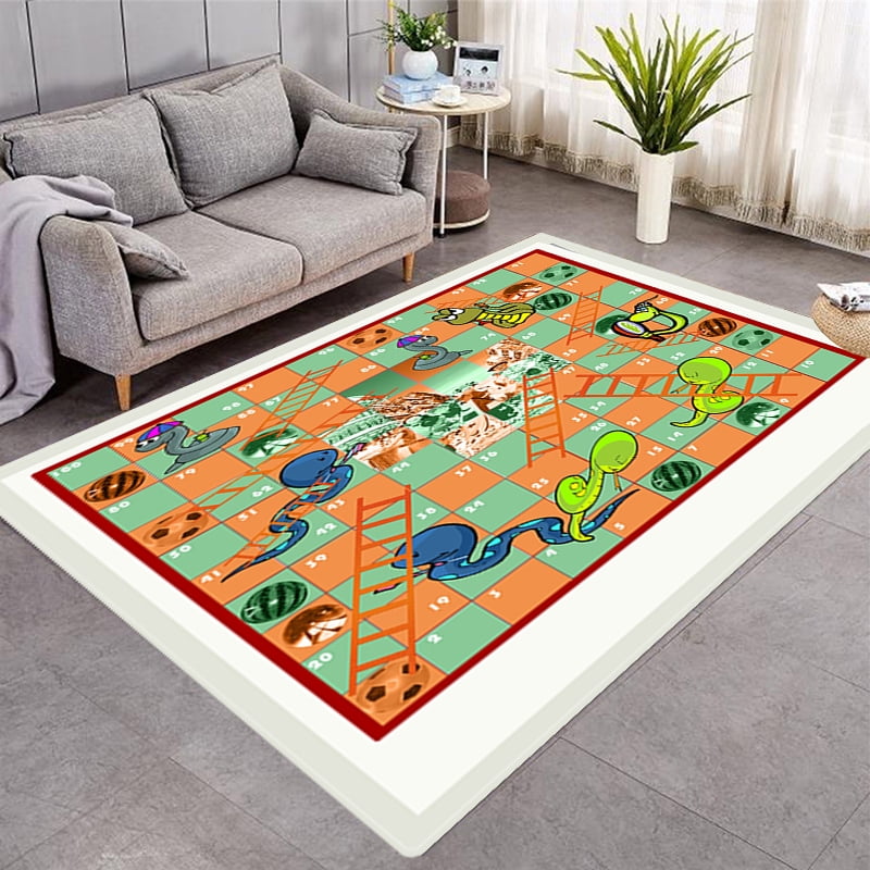 3D Cartoon Carpet for Kids Playing Mat Living Room Area Rug Children ...
