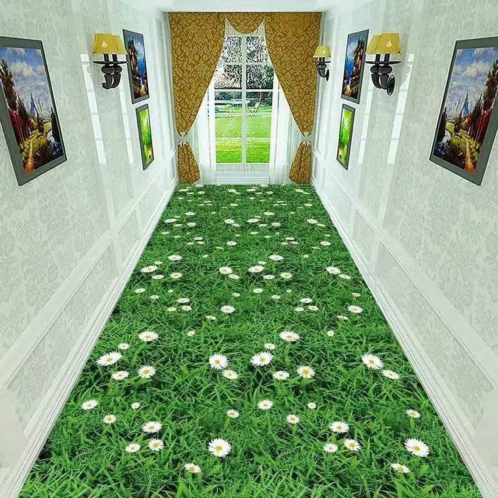 3D Cartoon Corridor Carpet Staircase Hotel Lobby Strip Area Rug Hallway ...