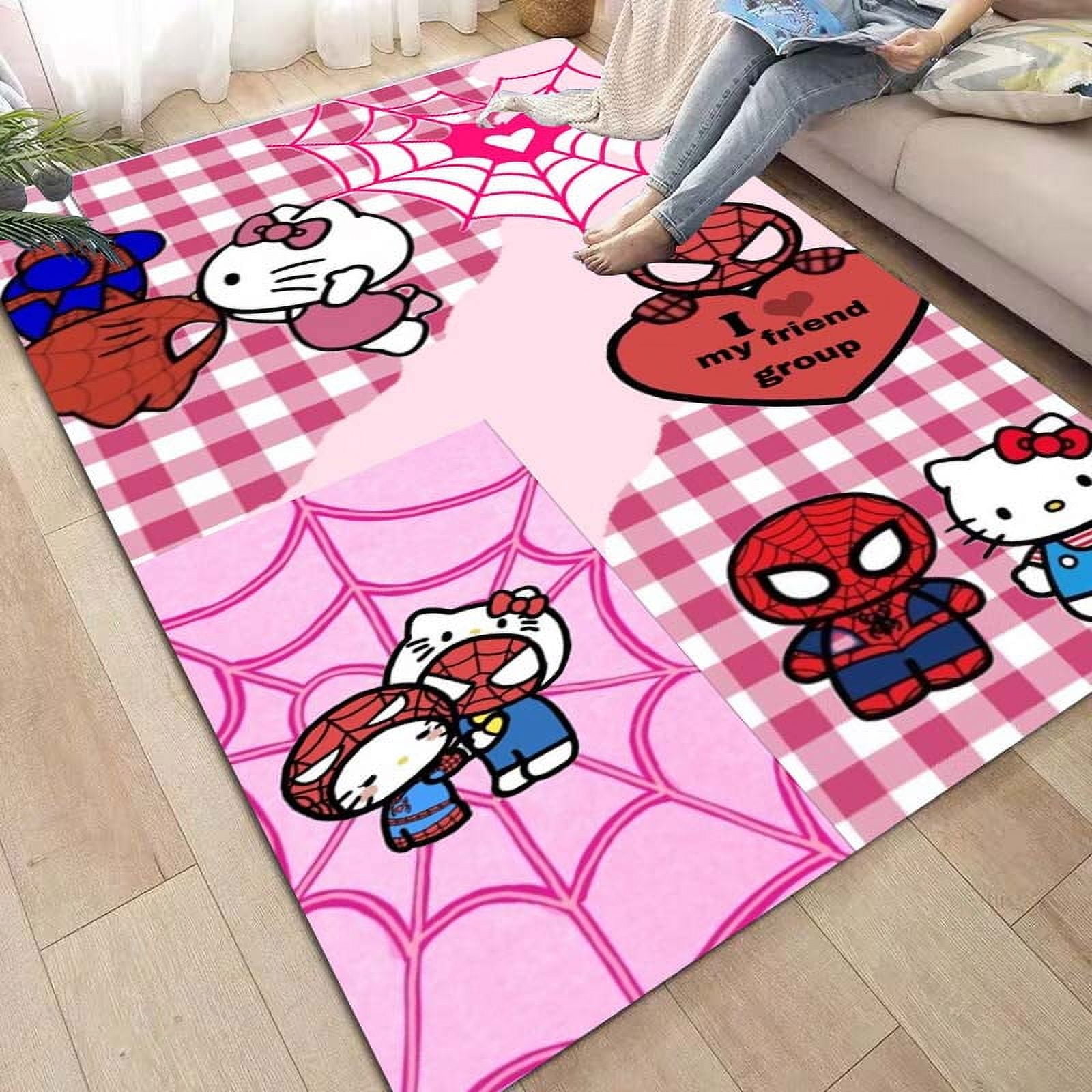 3D Cartoon Cute Hello Kitty Large -area Carpet Sanrio Home Living Room ...