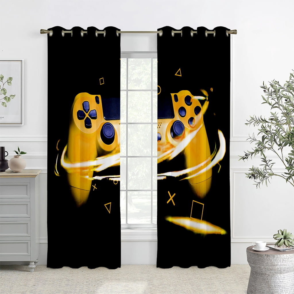 3D Cartoon Game Handle Curtains Cool Electronic Controller Curtains 2 ...