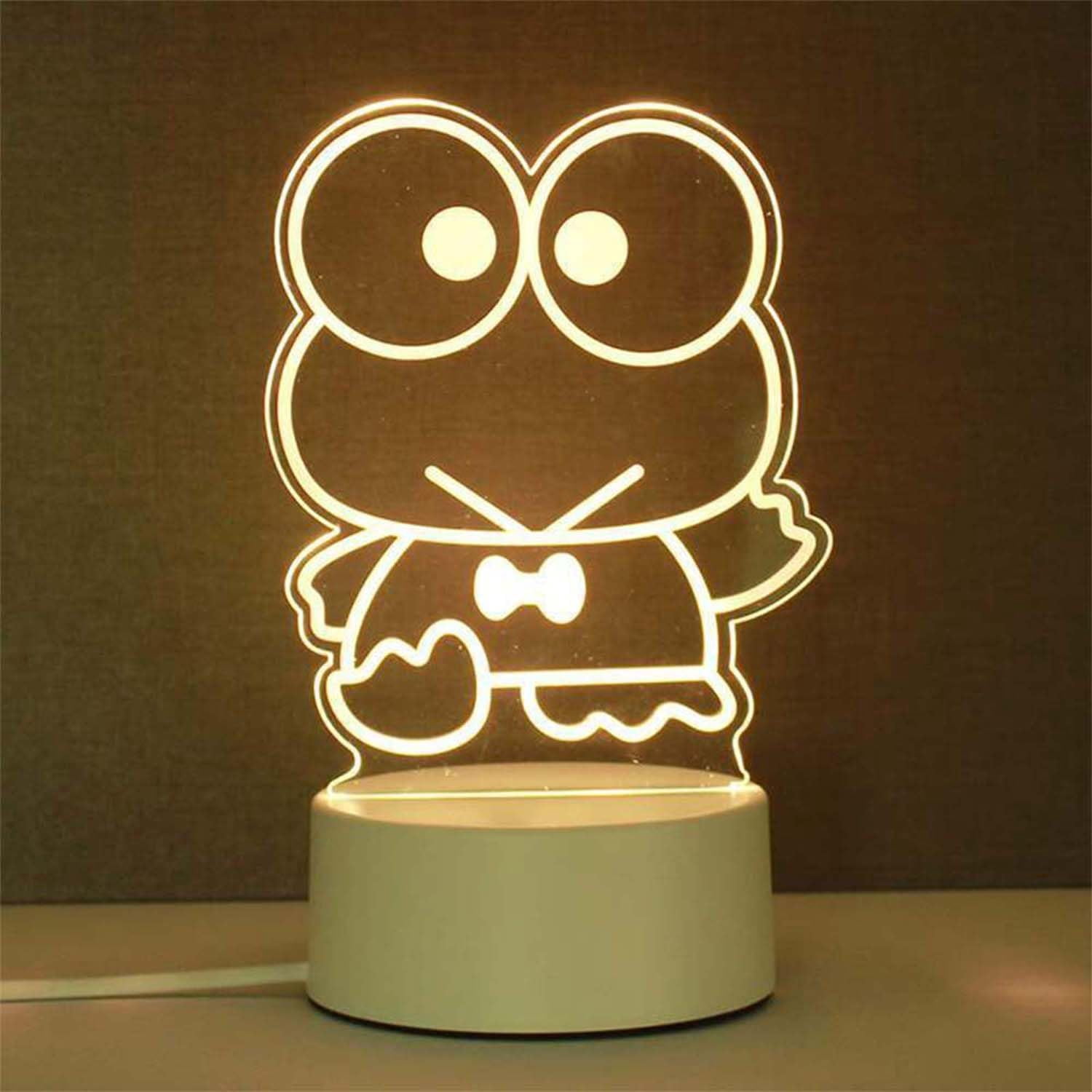 3D Cartoon Night Light, LED Desk Lamp 3 Color Change Decor Night Light ...