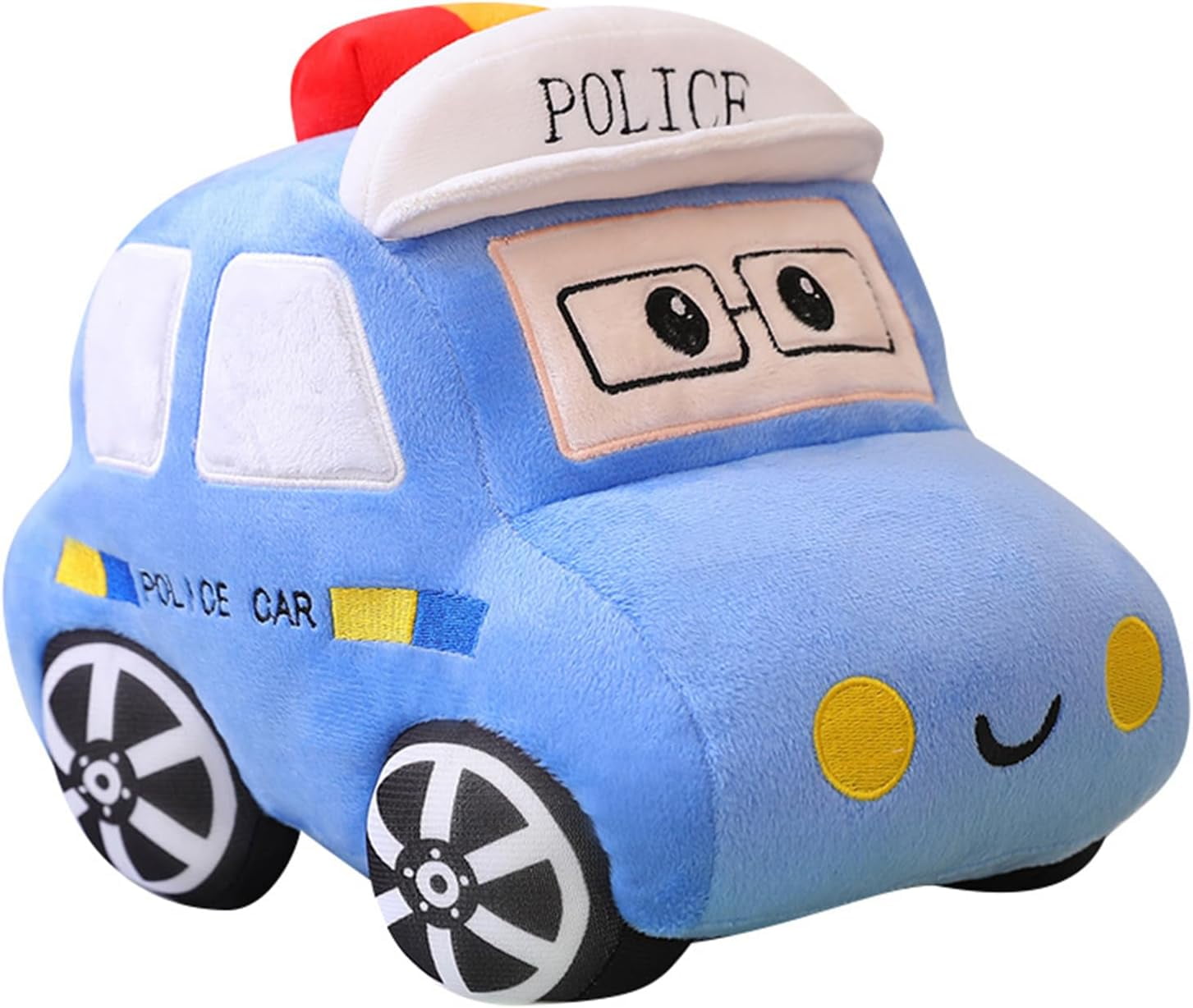 3D Cartoon Police Car Throw Pillow Hugging Police Car Plush Police Car ...