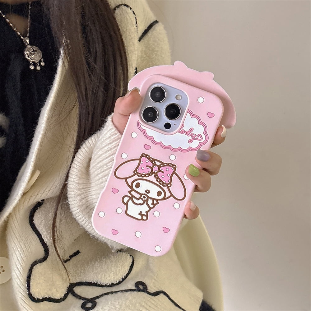 3D Cartoon Sanrio My Melody Phone Case For 16 Pro Max 15 14 13 12 11 ...