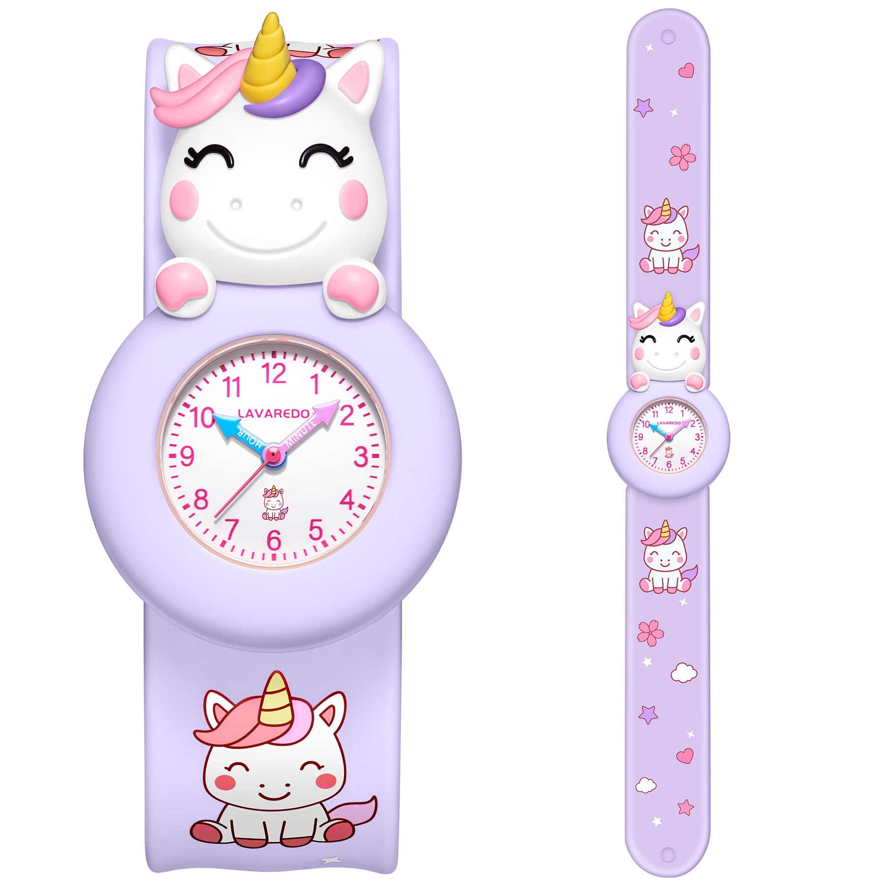 3D Cartoon Watch Rainbow Dial Waterproof Watch Adorable Cartoon Watch ...