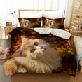 3D Cat Design Bedding Quilt Cover Set - Walmart.com