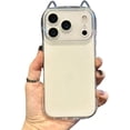 3D Cat Ear Clear Phone Case for iPhone (iPhone 16 Pro Max,Clear ...