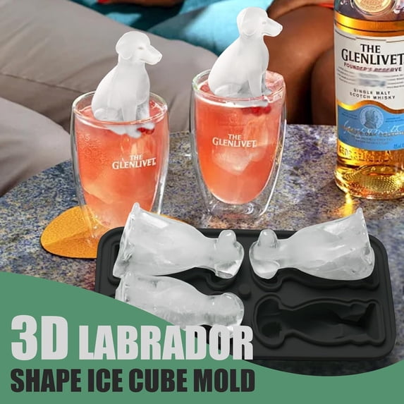 3D Cat Ice Cube Mold, Admaison Ice Cube Tray with Funnel with Funnel ...