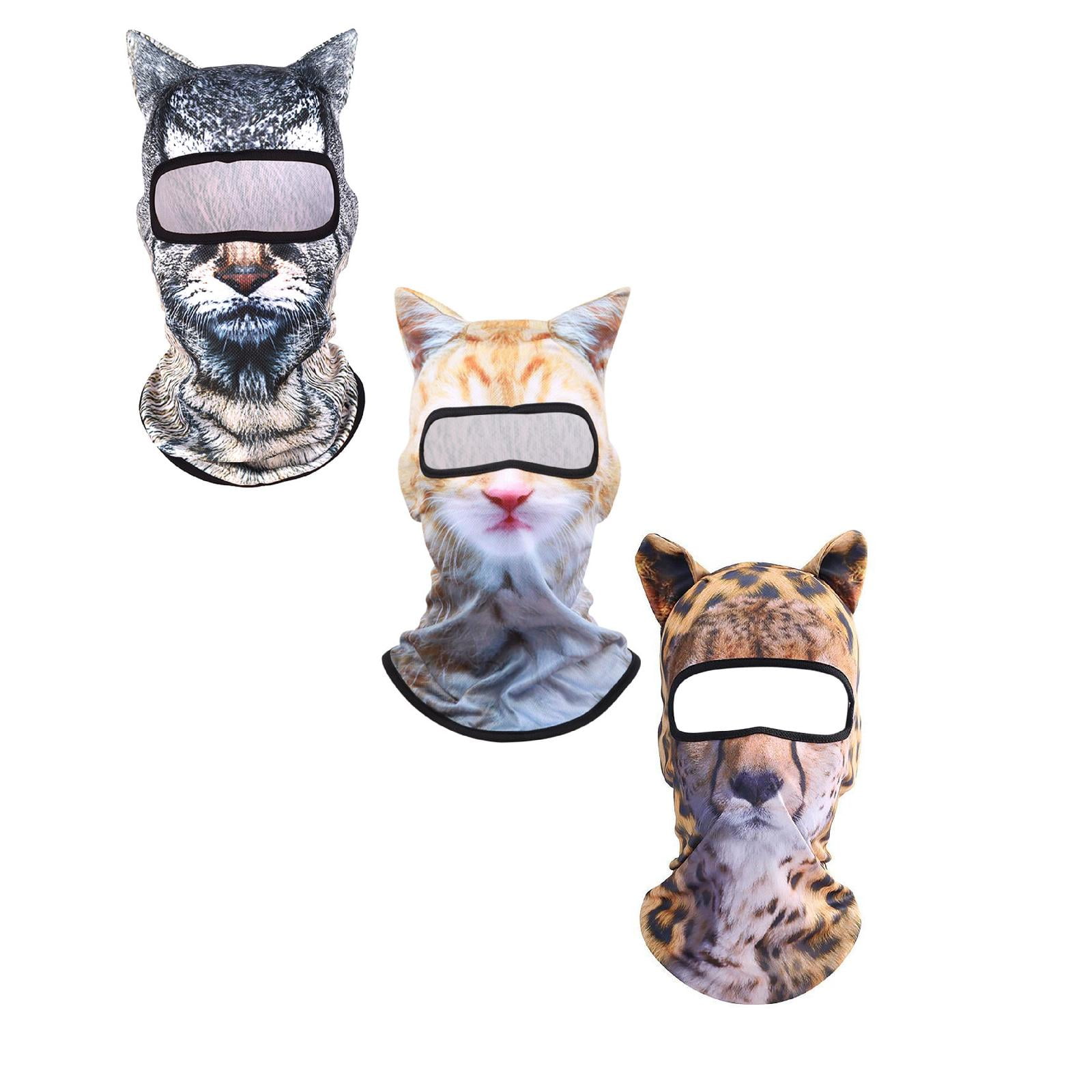 3D Cat Sheisty Balaclava Mask Face Mask With Ears Animal Shiesty Mask ...