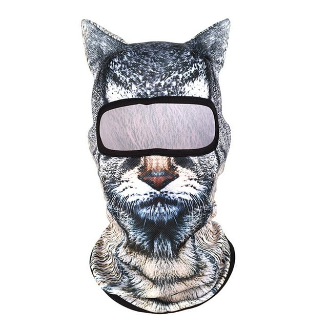 3D Cat Ski Balaclava Sheisty Face Mask with Ears,3D Cat Sheisty ...