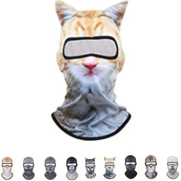Cat Ski Mask Balaclava With Ears Animal Shiesty Mask For Music ...