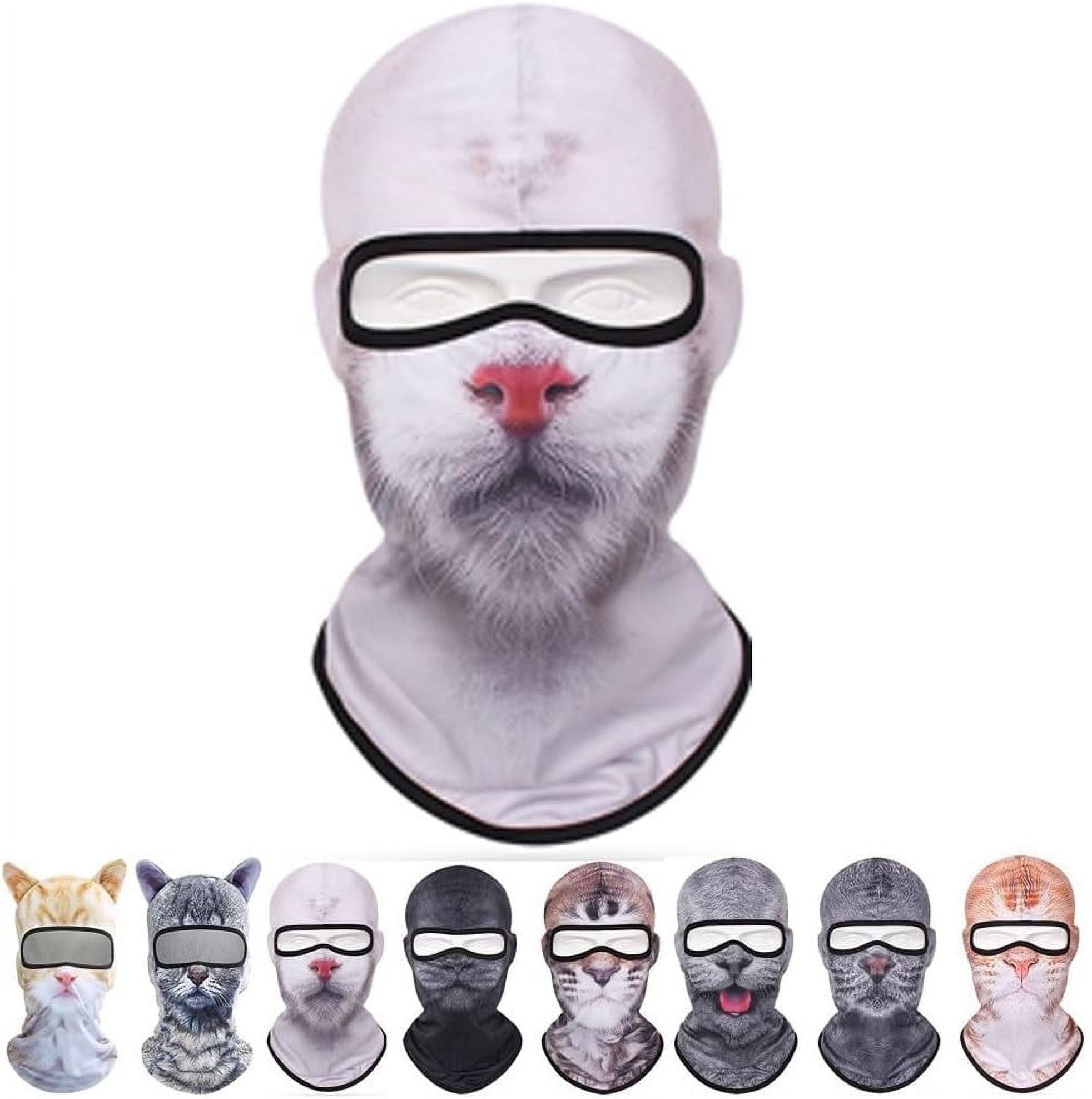 3D Cat Ski Balaclava Sheisty Face Mask with Ears,Cute Full Face Hood ...