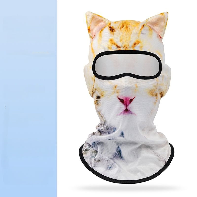 3D Cat Ski Balaclava Sheisty Face Mask with Ears for Music Festivals ...