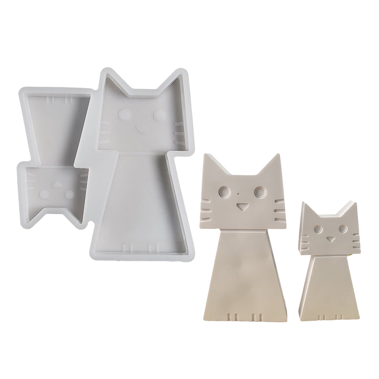 3D Cats Mould Handmade Silicone Molds Plasters Molds Ornament Molds ...