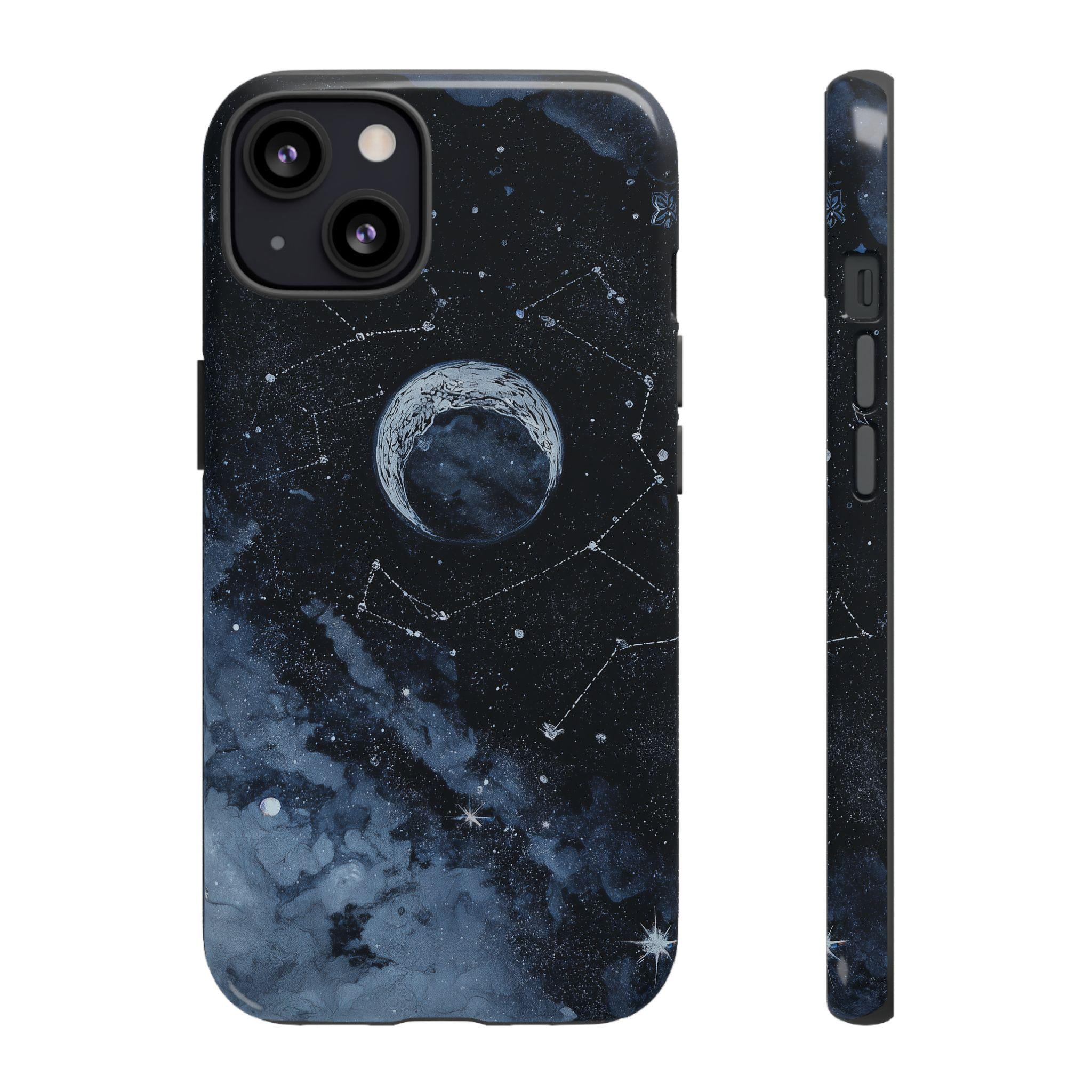3D Celestial Moon Constellation Phone Case Galaxy Star Map iPhone 17 ...
