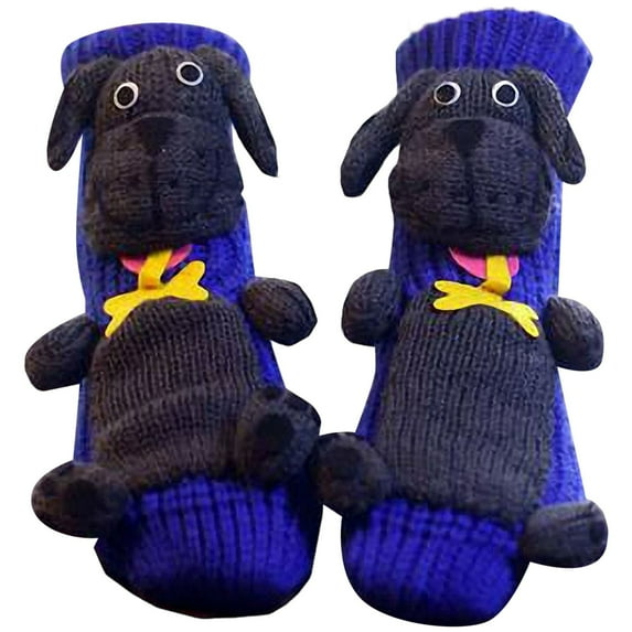 3D Character Cartoon Grip Knit Socks For Adults Winter Warm Floor ...