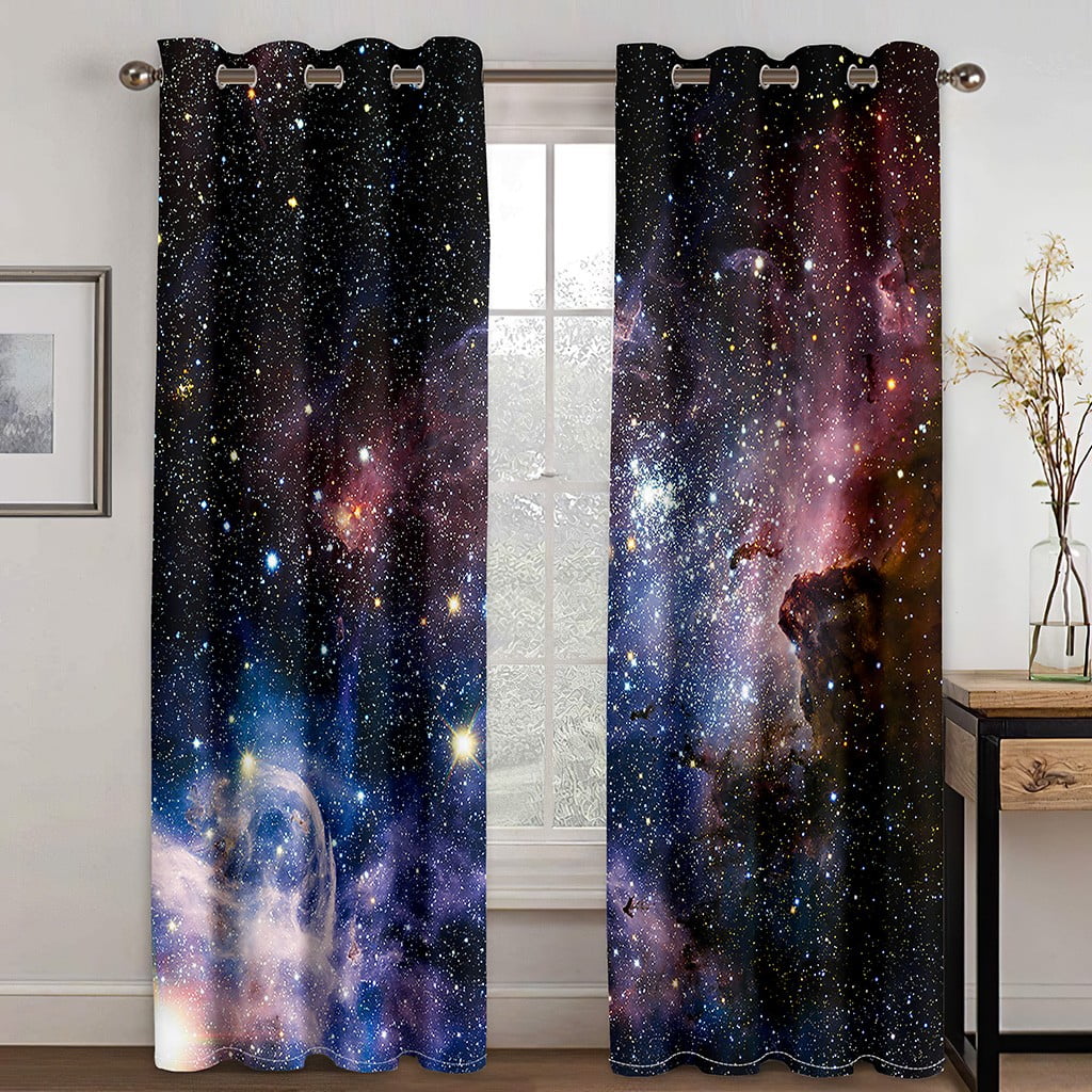 3D Cheap Modern Galaxy Space Psychedelic Starry Sky Kid 2 Pieces ...