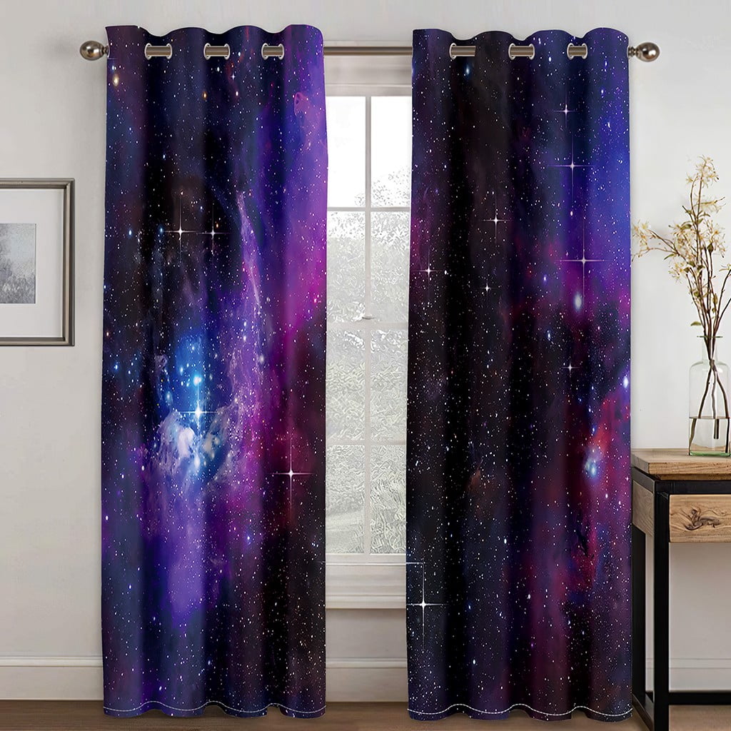 3D Cheap Modern Galaxy Space Psychedelic Starry Sky Kid 2 Pieces ...
