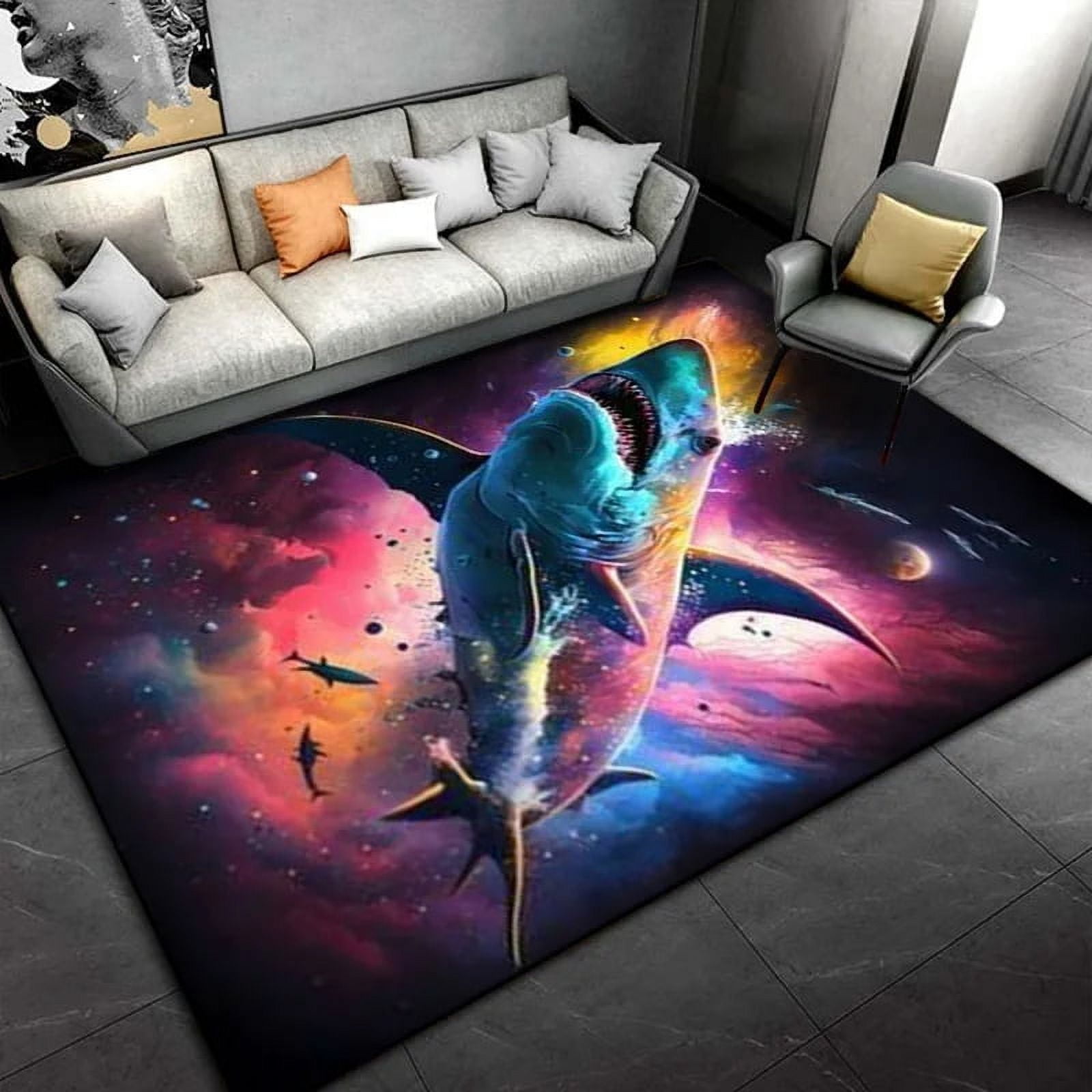 3D Children Carpets Marine Ocean Animal Print Kids Bedroom Carpet Soft ...