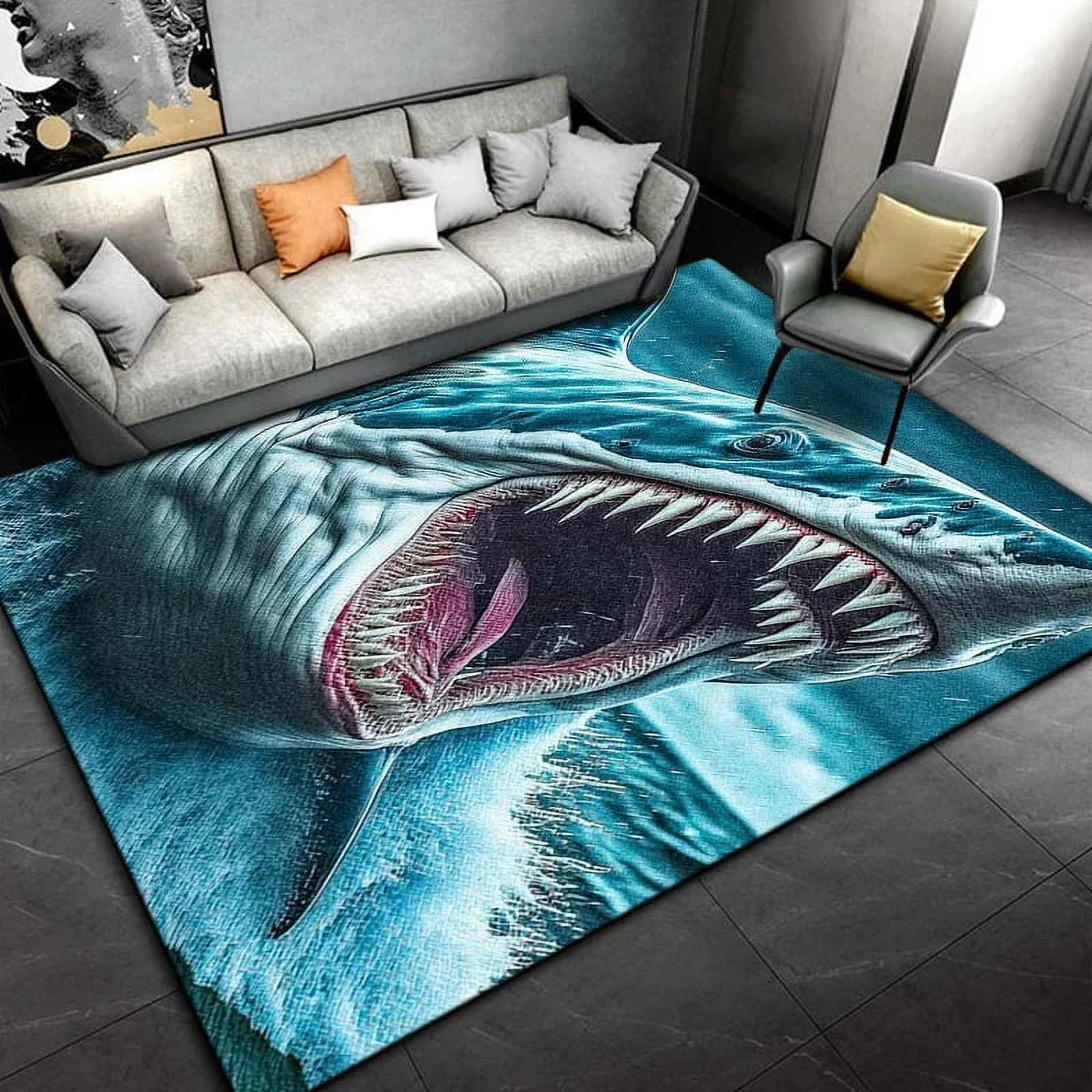 3D Children Carpets Marine Ocean Animal Print Kids Bedroom Carpet Soft ...