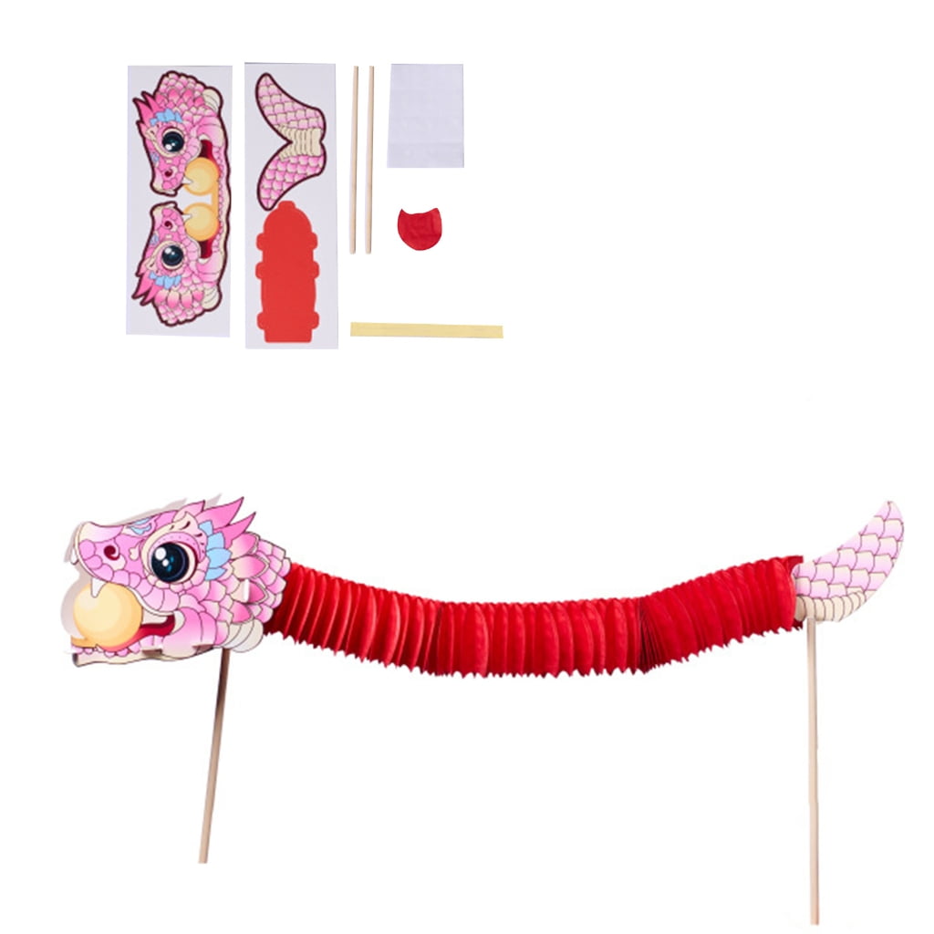 3D Chinese Paper Puppet Dance Snake Assembly Toy Set for Kids Teens ...