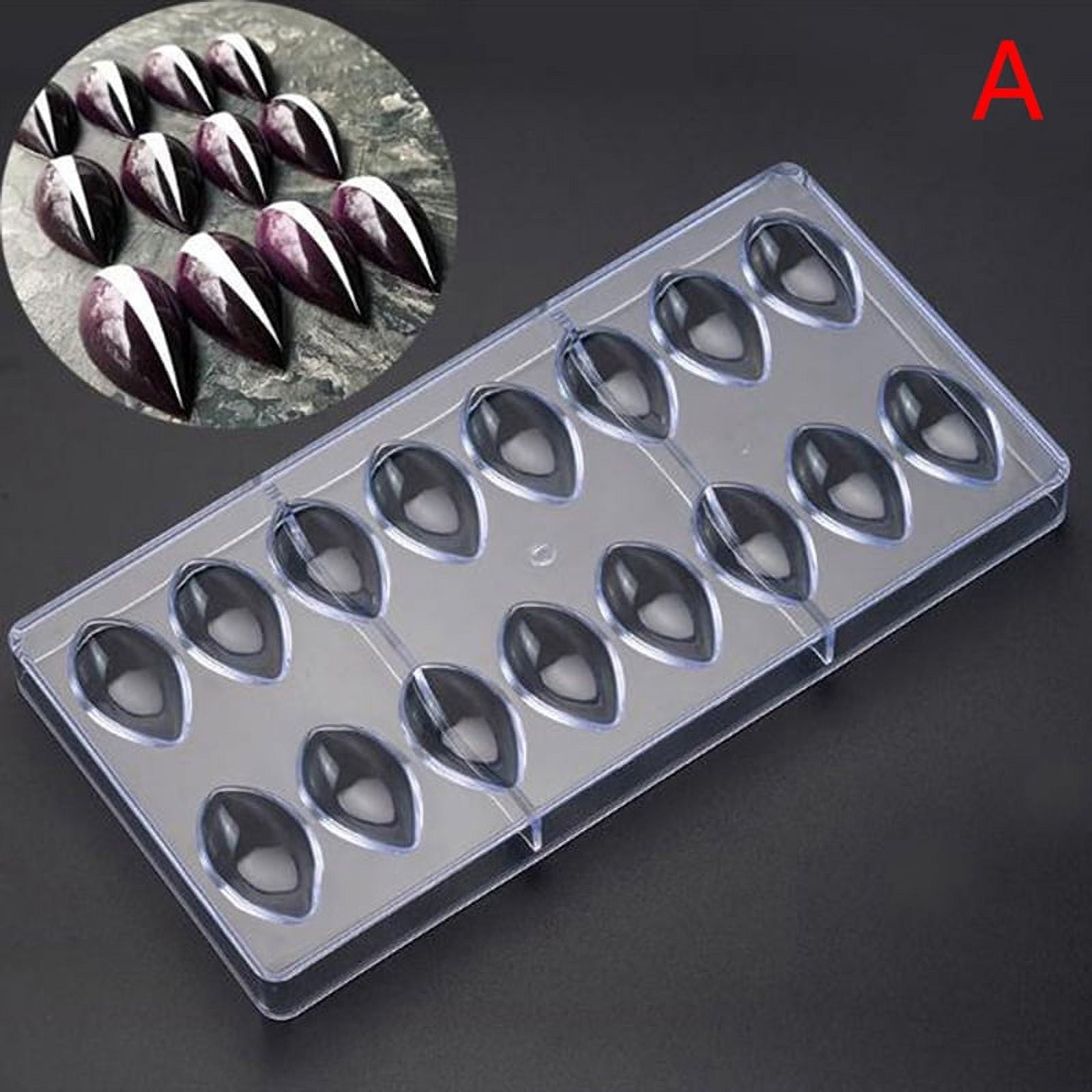 3D Chocolate Mold Polycarbonate Sphere Chocolate Tools Thick Cake Grade ...