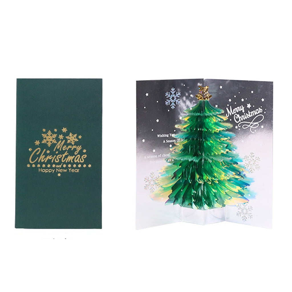 3D Christmas Cards Handmade for Pop Up Greeting Card with Envelopes ...