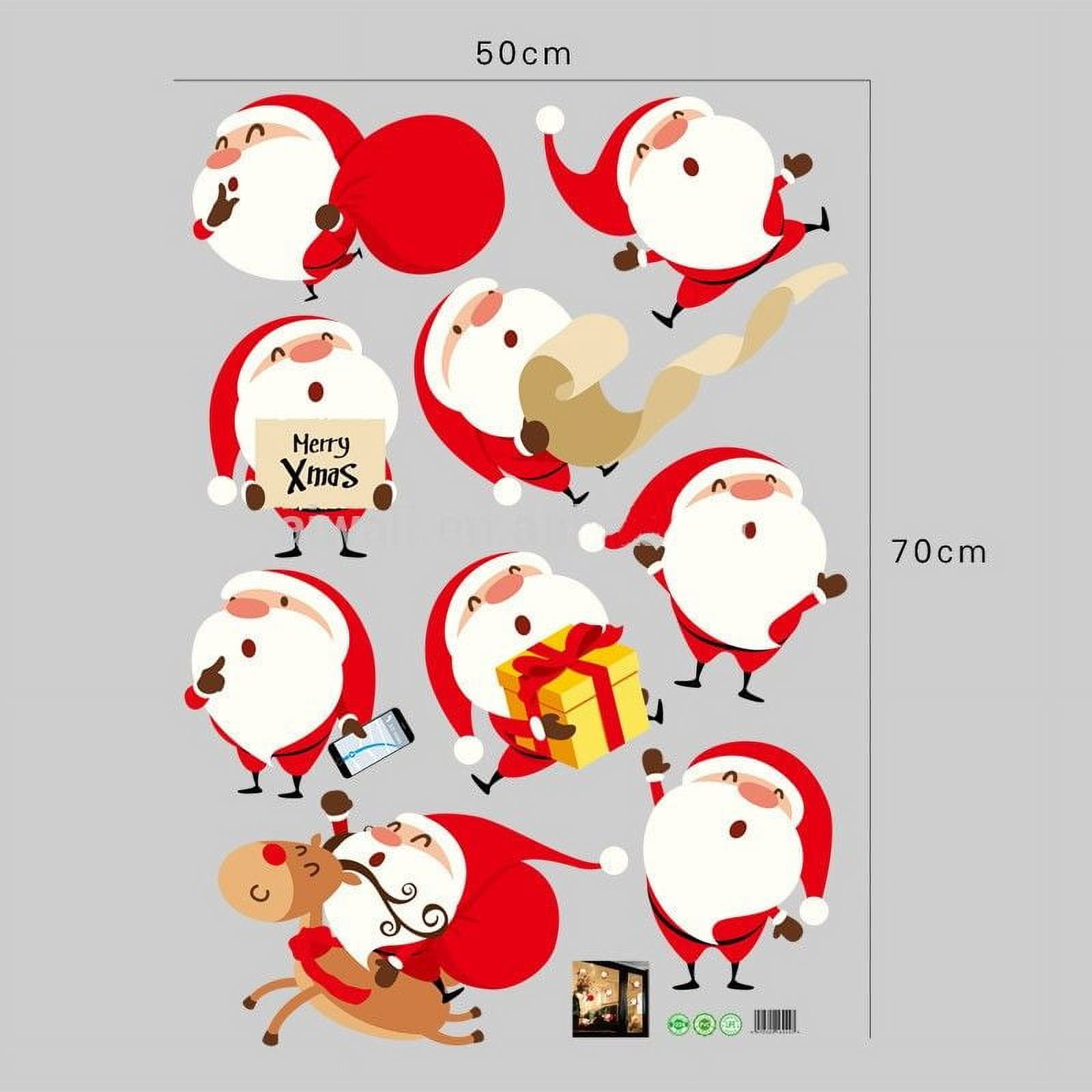 3D Christmas Decoration 9 Sticker Pack Festive Wall Stickers - Walmart.com