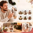 3D Christmas Glass Art Cup, Christmas Glass Cups, Raised Holiday ...