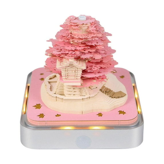 3D Christmas Non-Sticky Note Pad with Romantic Treehouse Design for ...