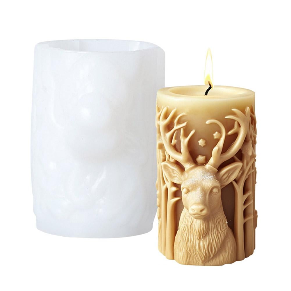 3D Christmas Tree Candle Silicone Mold Christmas Candle Kit Tools ...