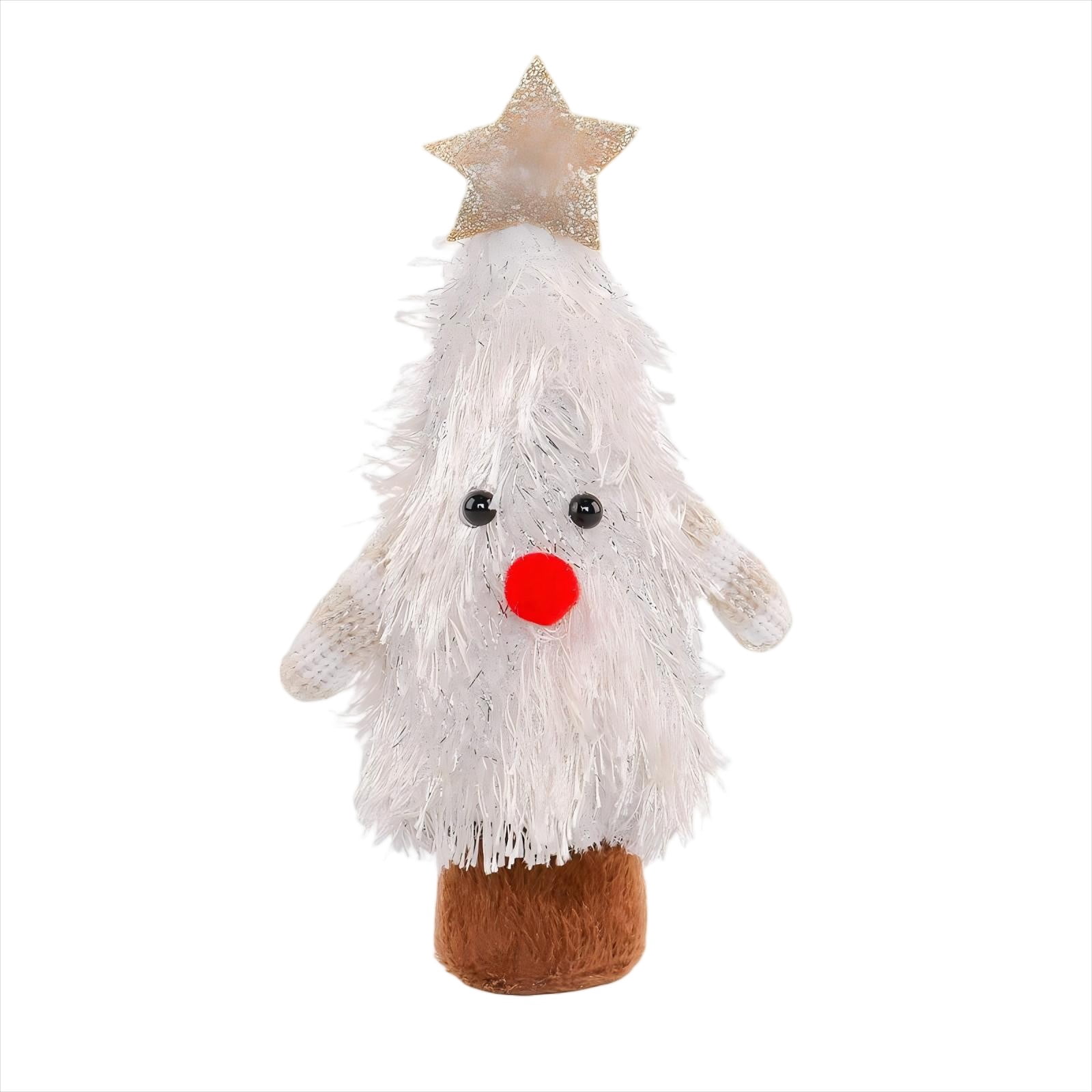 3D Christmas Tree-Shape Plush Gnome Sprites Ornaments Multicolour Cute ...