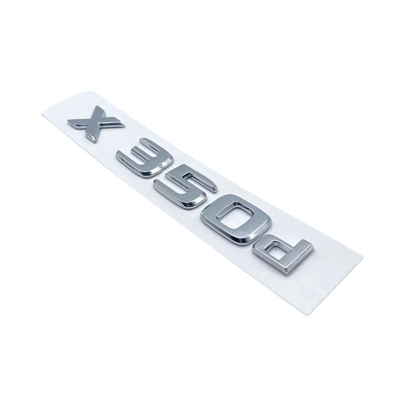 3D Chrome Letters X250d X350d 4Matic Etition 1 Emblem Fit For Mercedes ...