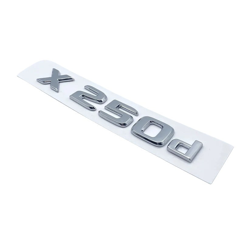 3D Chrome Letters X250d X350d 4Matic Etition 1 Emblem Fit For Mercedes ...