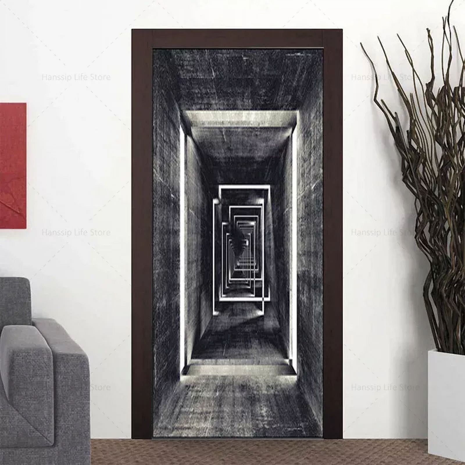 3D Church Arch Door Stickers Removable Home Decoration Wallpaper ...