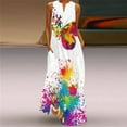 3D Circle Bright Printed Maxi 3D Dresses Women New Summer Ladies ...