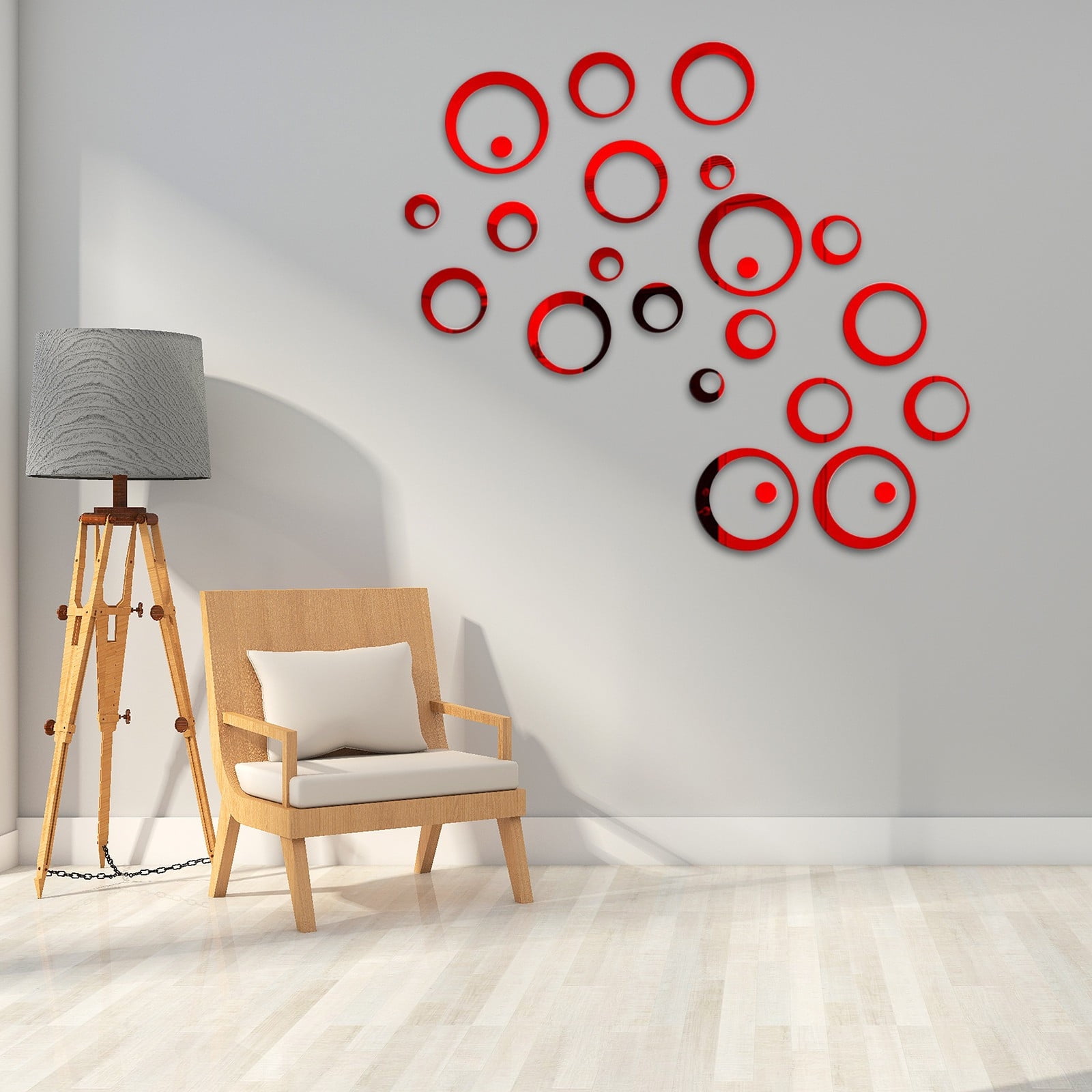 3D Circle Mirror Wall Sticker Removable Decal Art Mural Home Living ...