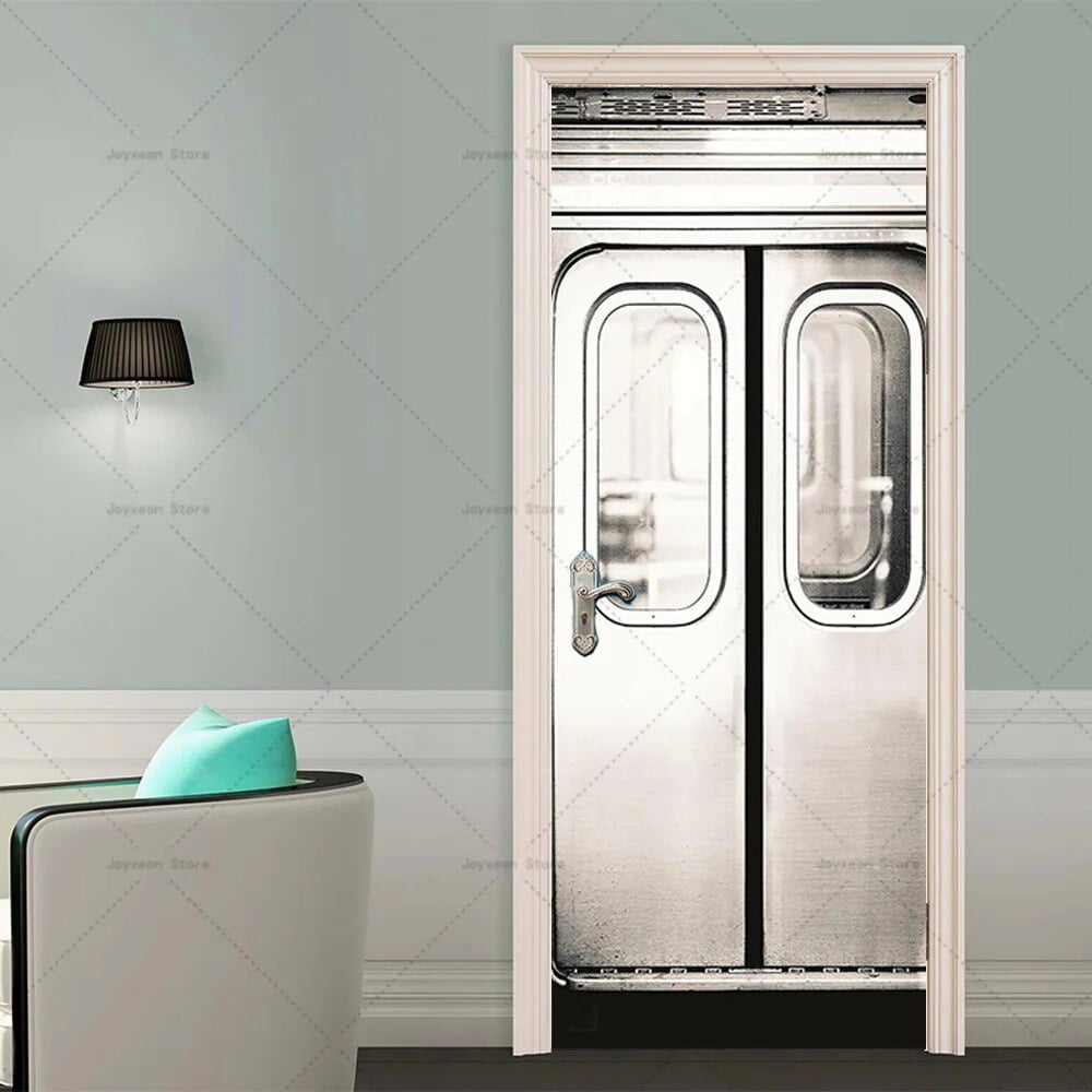 3D City Gate Stickers Modern Architectural Poster Matte Film Material ...