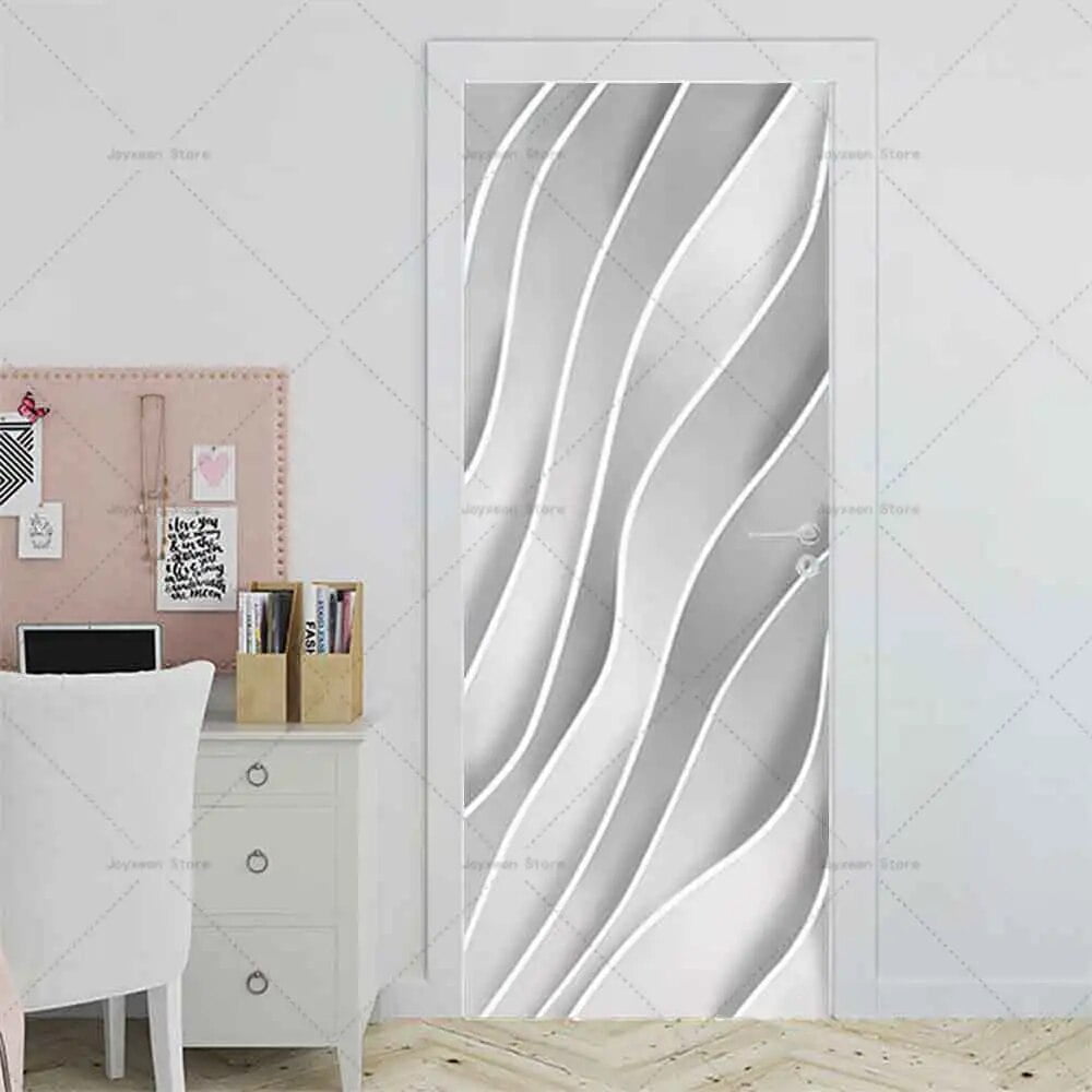 3D City Gate Stickers Modern Architectural Poster Matte Film Material ...