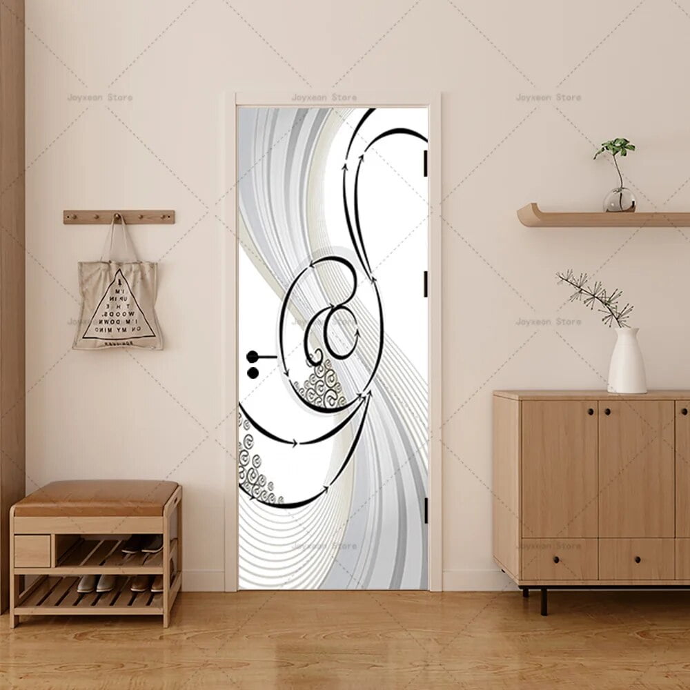 3D City Gate Stickers Modern Architectural Poster Matte Film Material ...