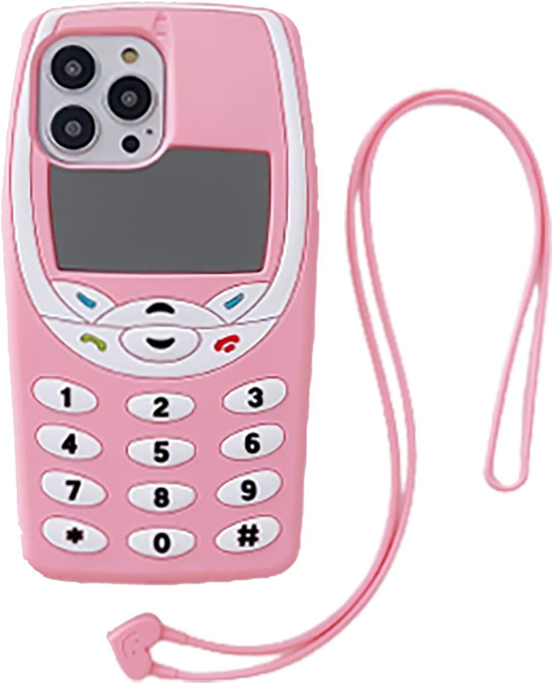 3D Classic Retro Phone Case for iPhone 14 Pro Max 6.7",3D Cute Kawaii ...