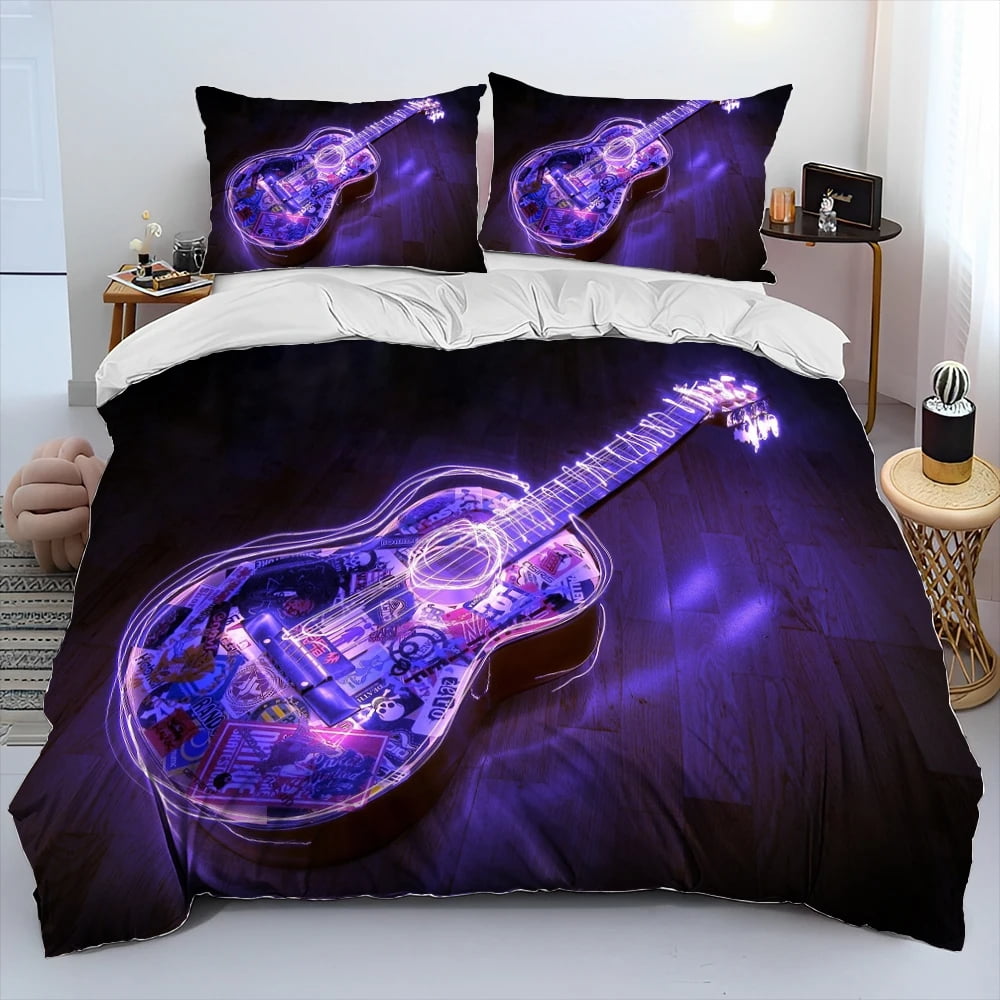 3D Classical Guitar Electric Guitar Comforter Bedding Set Duvet Cover ...