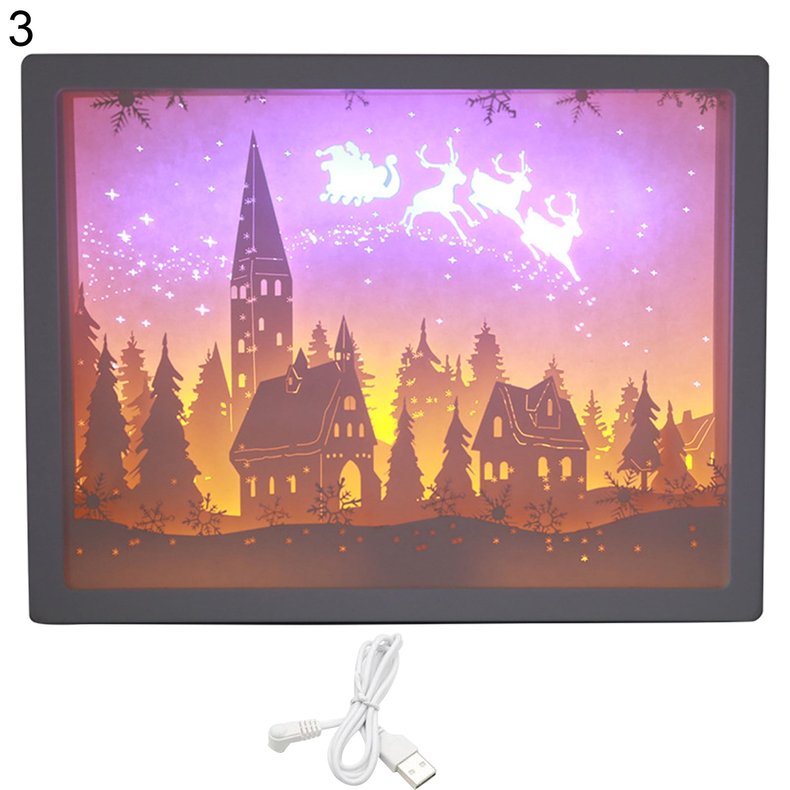 3D Clear Texture Papercut Light Box Electronic Component Bright ...