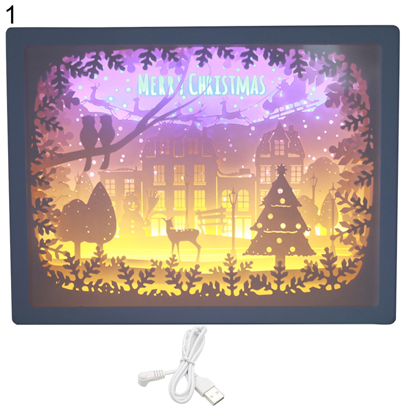 3D Clear Texture Papercut Light Box Electronic Component Bright ...