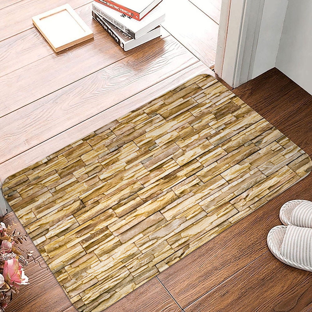 3D Cobblest Welcome Home Pattern Entrance Door Mat Bathroom Living Room ...