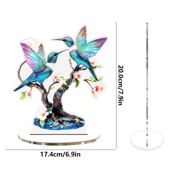 3D Colorful Bird Branch Ornament - Artificial Bird Perch, Desktop ...