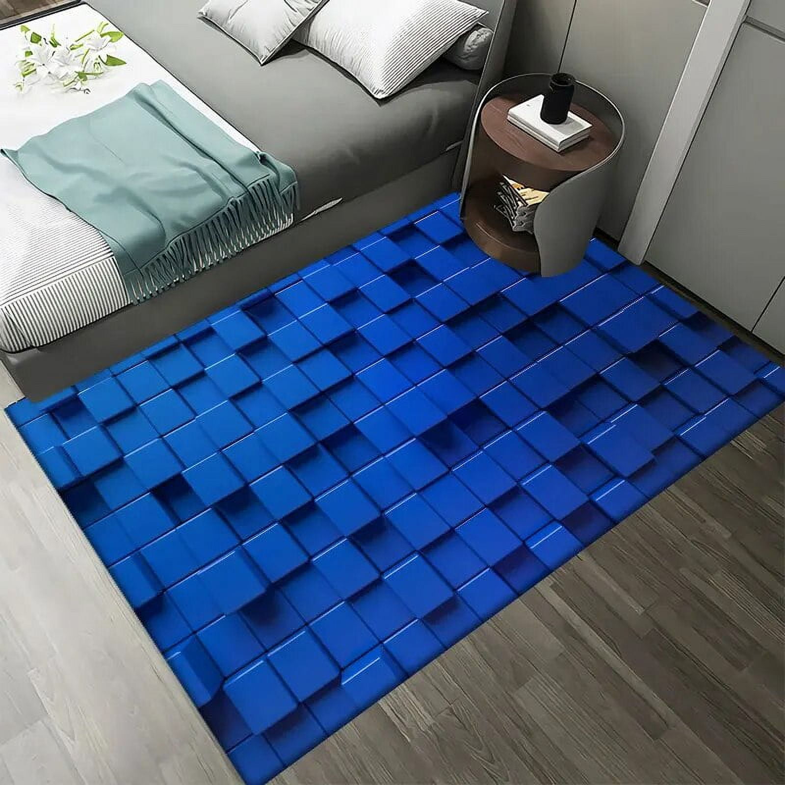 3D Colorful Geometry Block Carpets Large Area Rug for Living Room ...