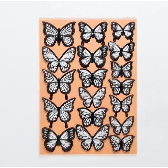3D Colorful Hollow Double-Layer Butterfly Wall Stickers - Vibrant Home ...
