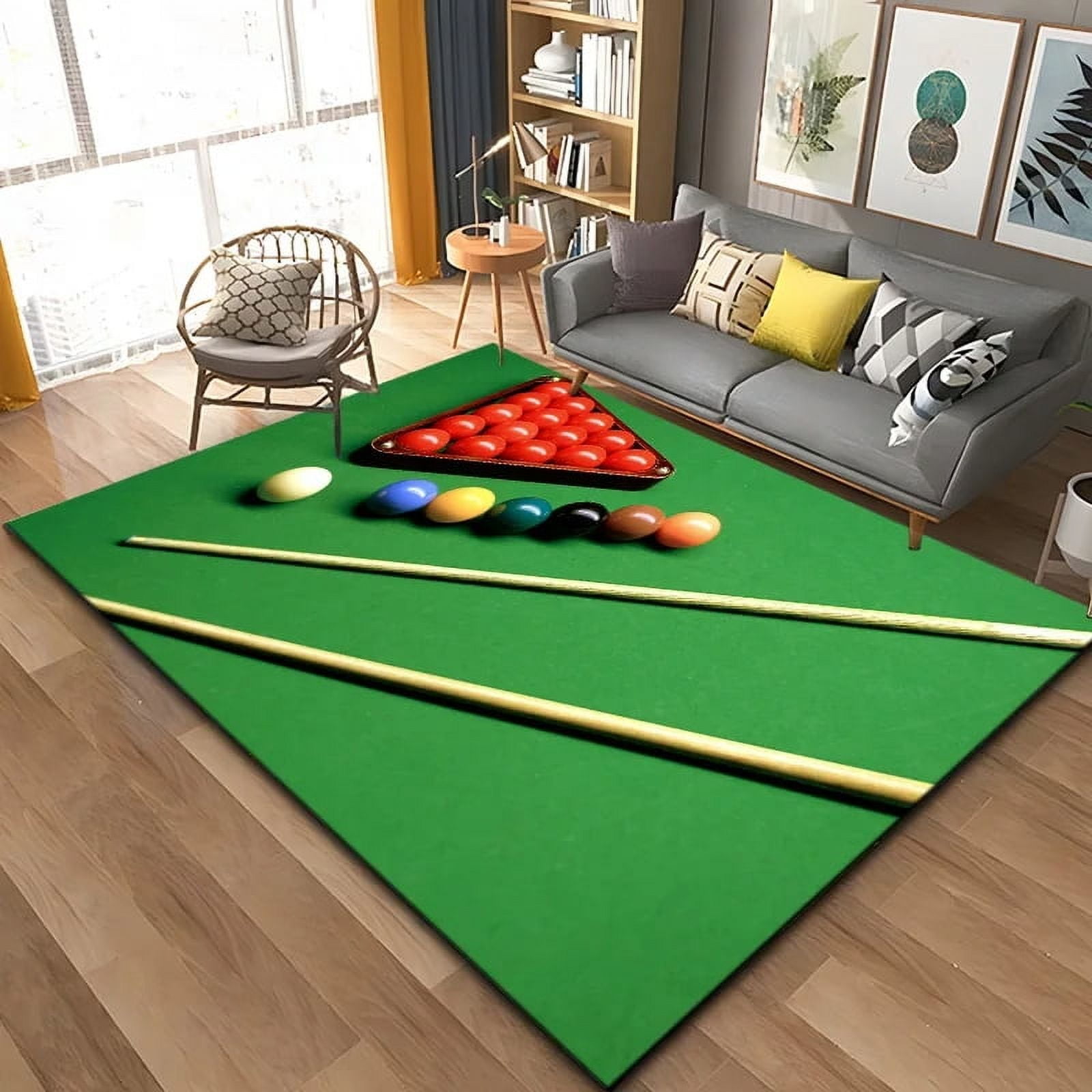 3D Colorful Snooker Billiard Carpet Ball Sports Area Rug for Living ...