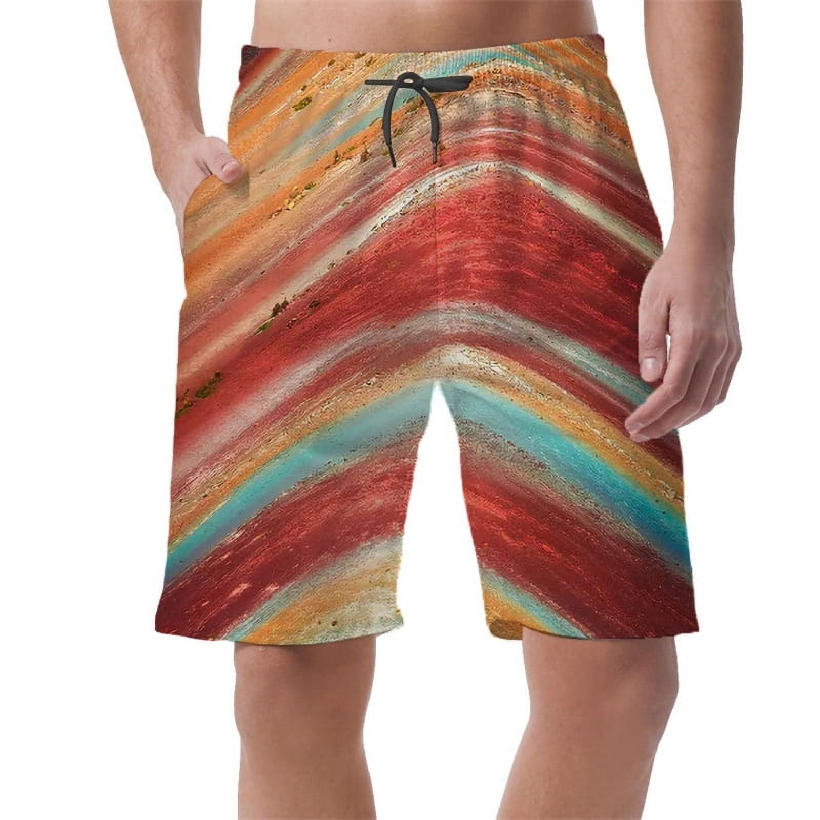 3D Colorful Stripe Printed Shorts Pants for Men Clothing Hip Hop y2k ...