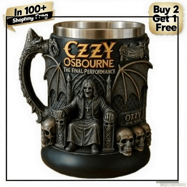 Classic 3D Commemorative Mug Ozzy Osbourne, Reusable Insulated Cups ...